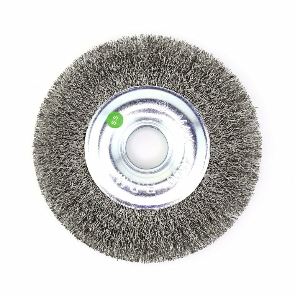 Щетка дисковая EuroBrush 13-095 Д125*20*22,2 на УШМ, ворс гофр нерж сталь 0,30 EB-MCST4