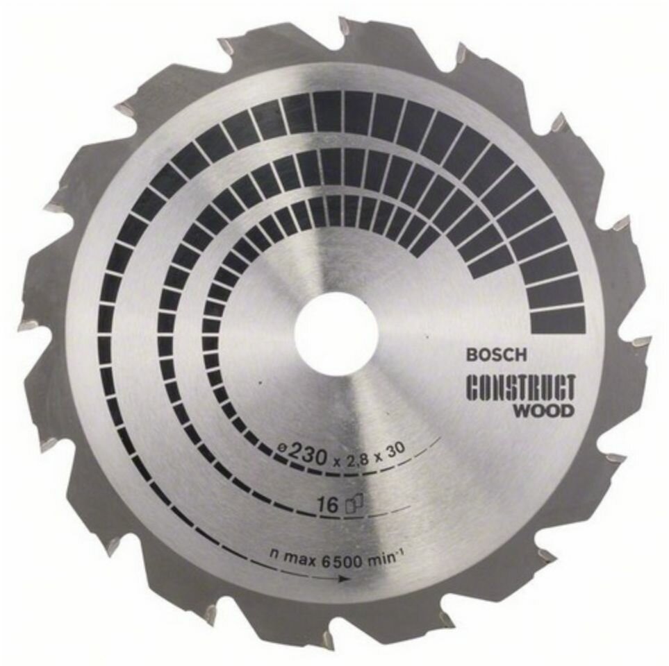Пильный диск Bosch Construct Wood для дерева диаметр 230 мм, 2.608.640.635