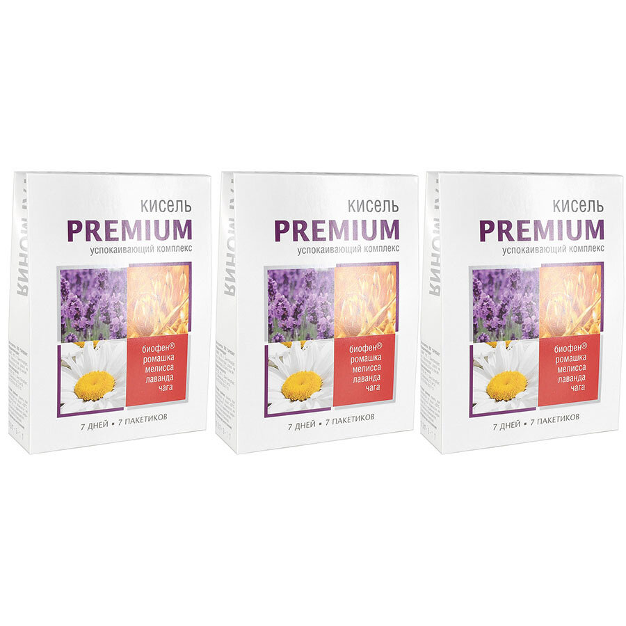 Кисель Гармония PREMIUM успокаивающий, 140 г. Набор 3 шт