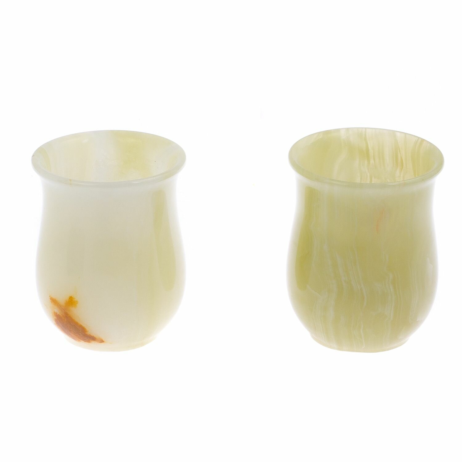 Набор стаканов из оникса в футляре 210 мл 7х9,5 см (3х4) 2 шт 125642