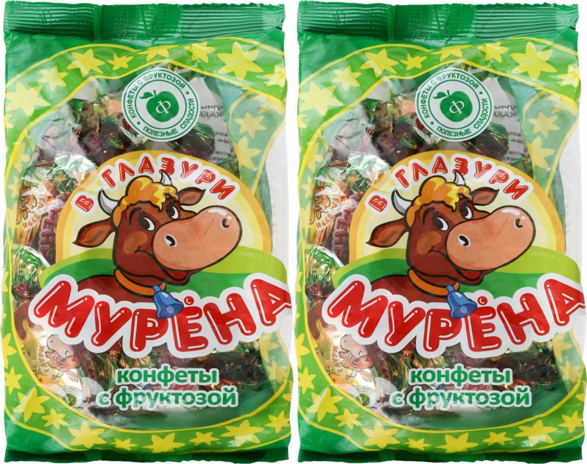 Покровск Конфеты Мурена молочная с какао на фруктозе в глазури 185г, 2 шт.