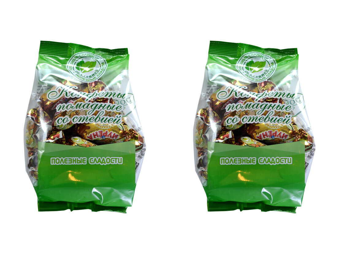 Конфеты Покровск, Мурена, молочная, в глазури, на стевии, 185 г, 2 уп