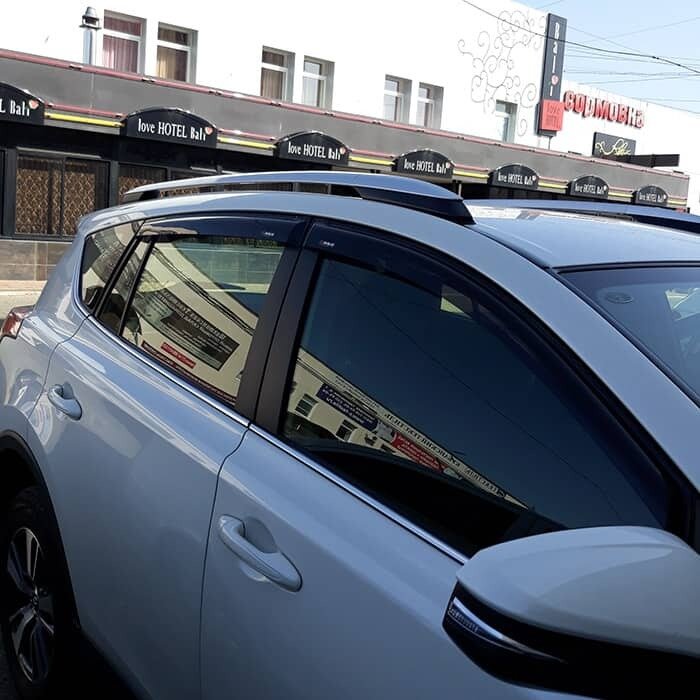 Дефлекторы окон Toyota Rav4 с 2013 по 2019, к-т 4 шт, скотч 3M