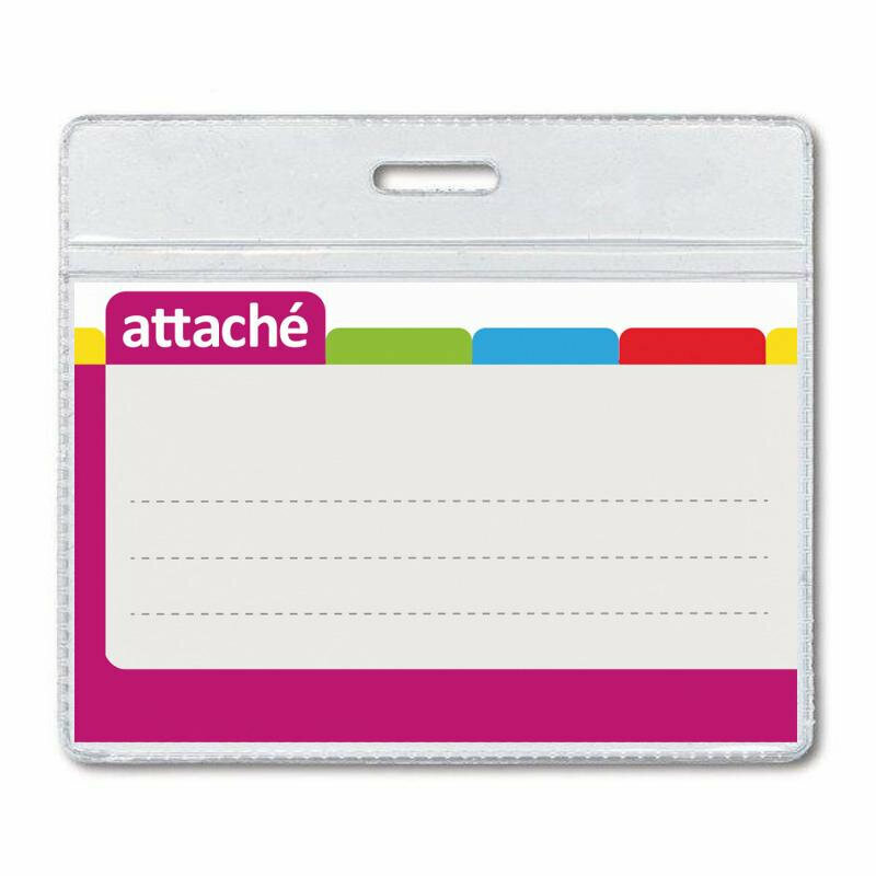 Attache Бейдж горизонтальный 93х78 мм, 50 шт в уп