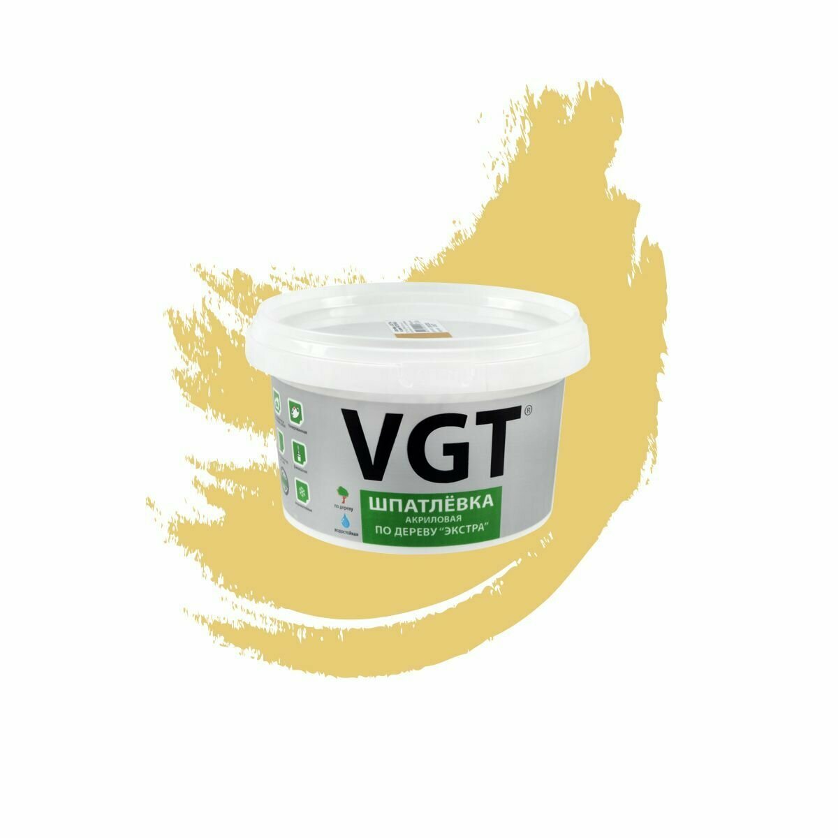 Шпатлевка по дереву VGT Экстра, акриловая, 1 кг, сосна