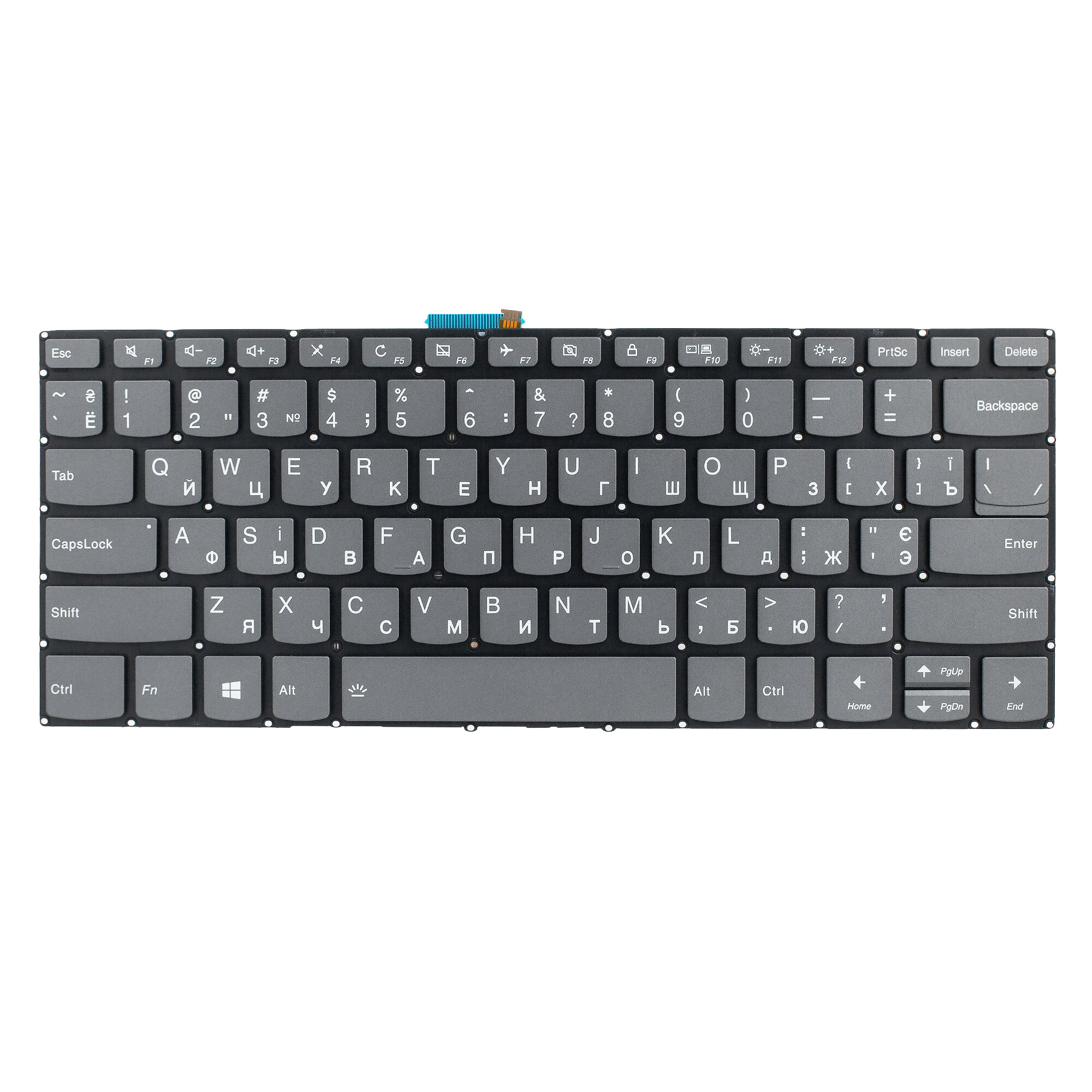 Клавиатура с подсветкой для Lenovo ideapad 3 14ada05 / 1 14igl05 / 330s-14ikb / s340-14api / 3 14igl05 / 3 14itl05 / 330s-14ast v330-14ikb