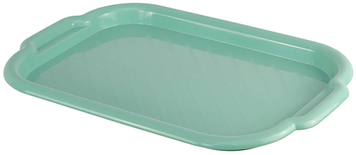 Поднос Idea / Идея универсальный большой с ручками, из полипропилена, голубой, 49×33см / сервировка стола