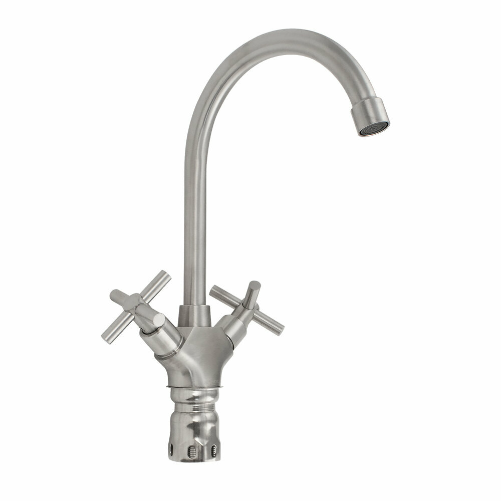 MAGNUS - Смеситель кухонный металокерамика , из нержавеющей стали марка 304 9103