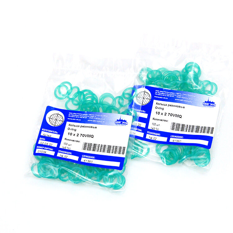 Кольца резиновые уплотнительные (O-ring) 10х2 70VMQ (упаковка 100 шт. ±5%)