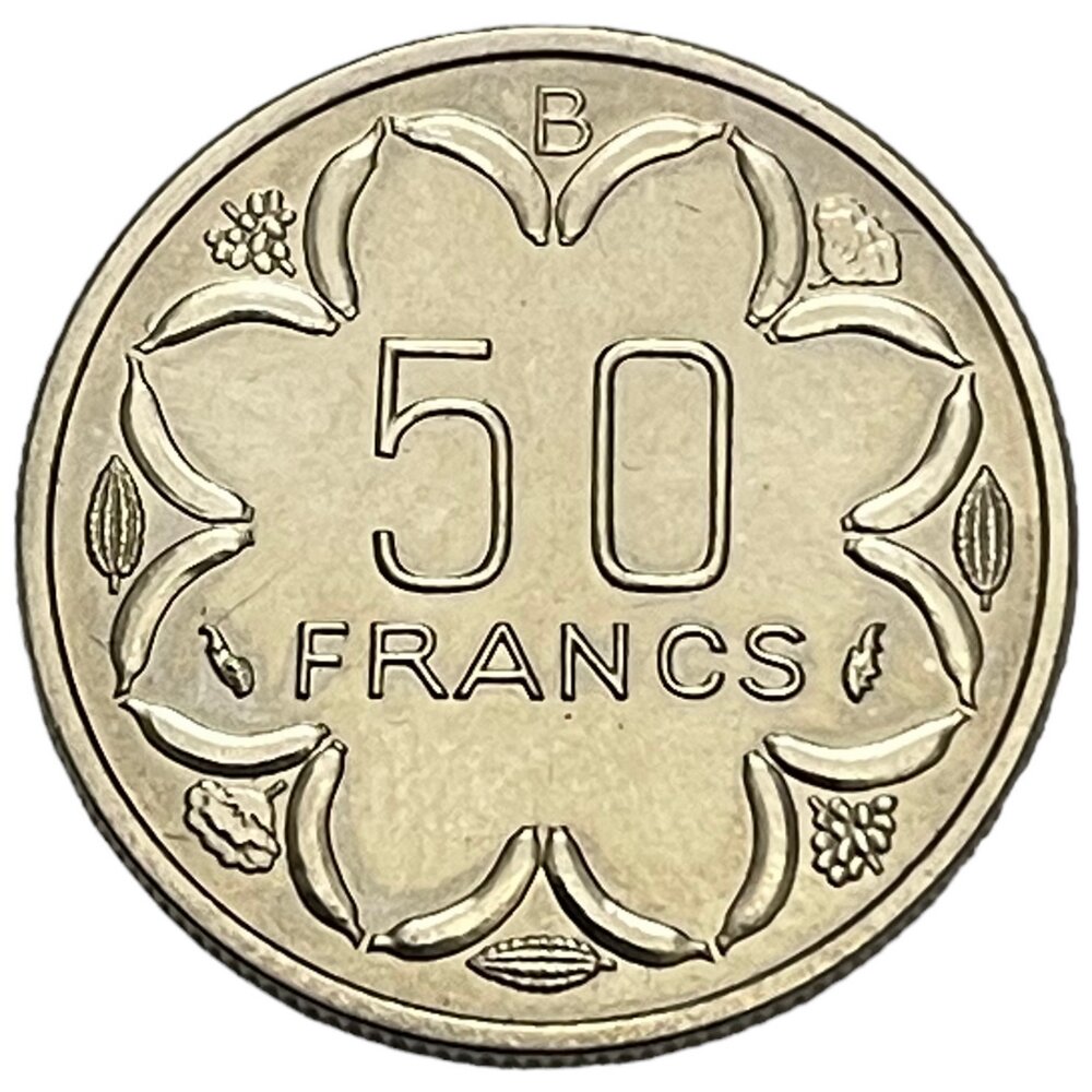 Центрально-Африканские Штаты 50 франков 1976 г. (B - ЦАР) Essai (Проба)