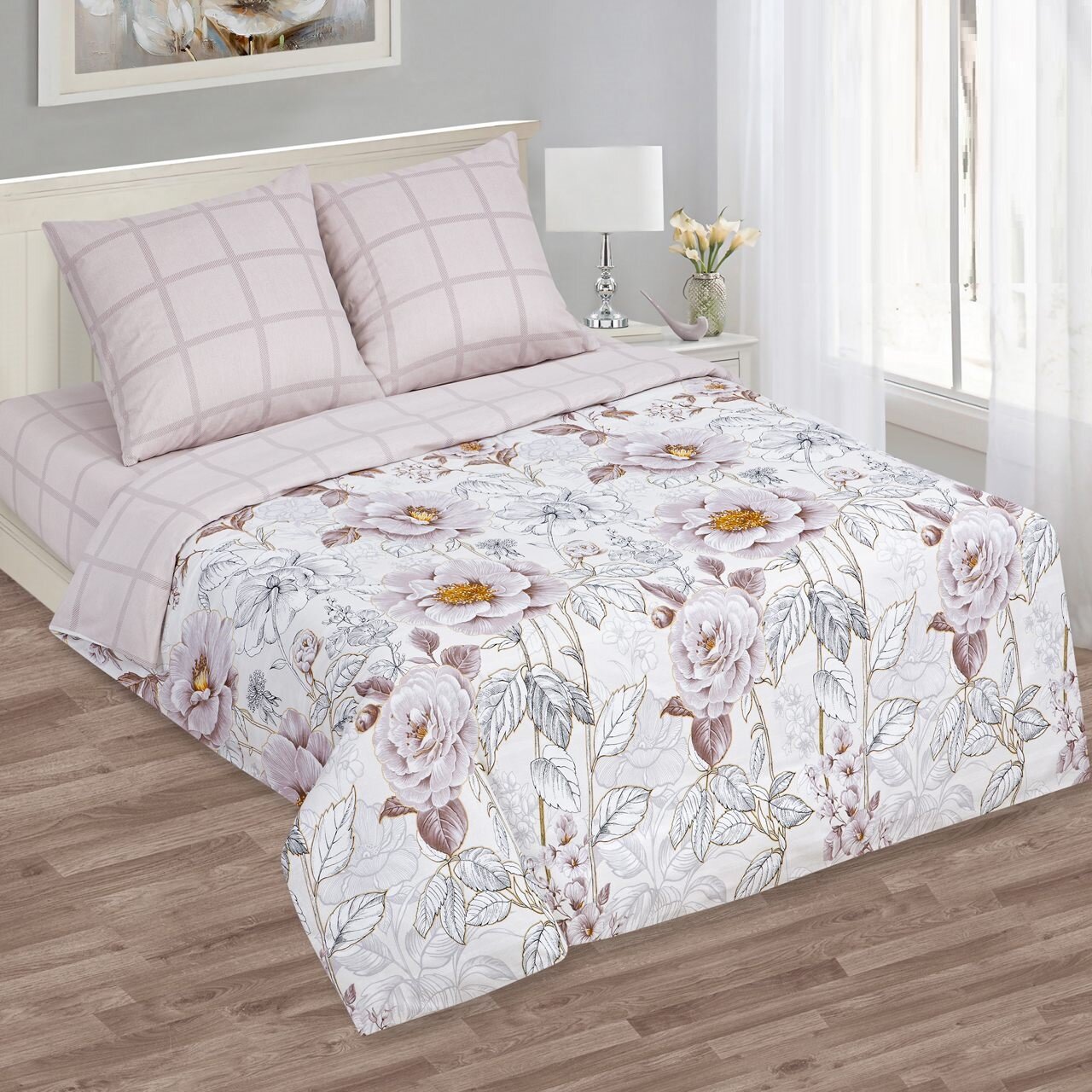 Постельное Белье Бязь 2-спальный "Сонет арт. 504"