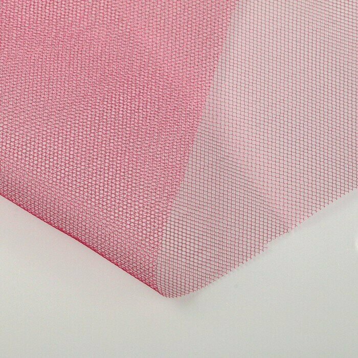 Фатин для свадебного декора, 0,5х0,5 м, бордовый