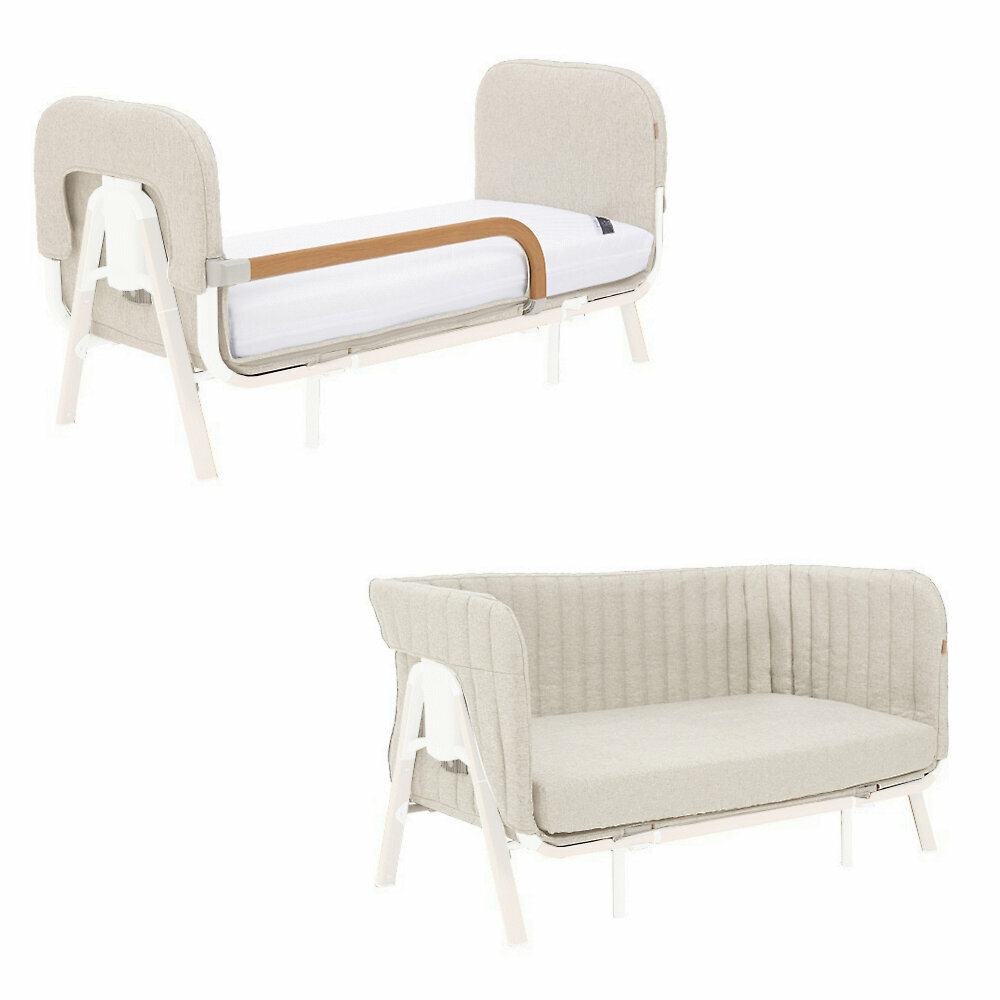 Комплект для трансформации Tutti Bambini CoZee XL Junior, цвет Ecru / Scandinavian Walnut (Бежевый / Скандинавский орех)