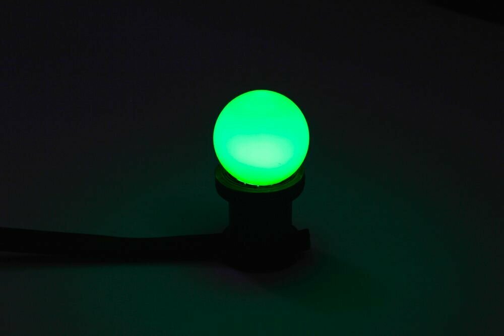 Набор из 25шт. ламп LED G45 0.5W 220-240V Green E27 зеленый новый завод