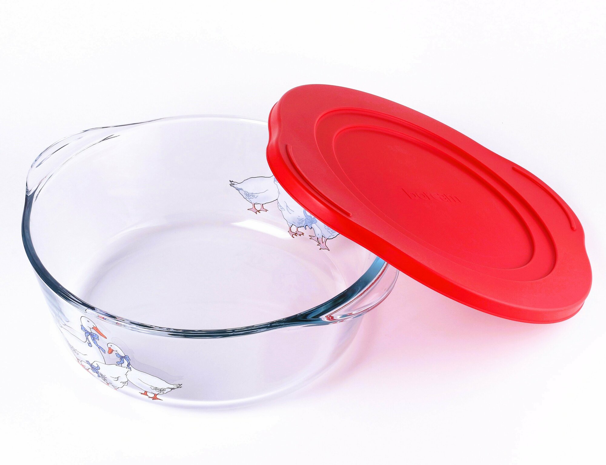 Кастрюля круглая 2,1л с пластик/крышкой