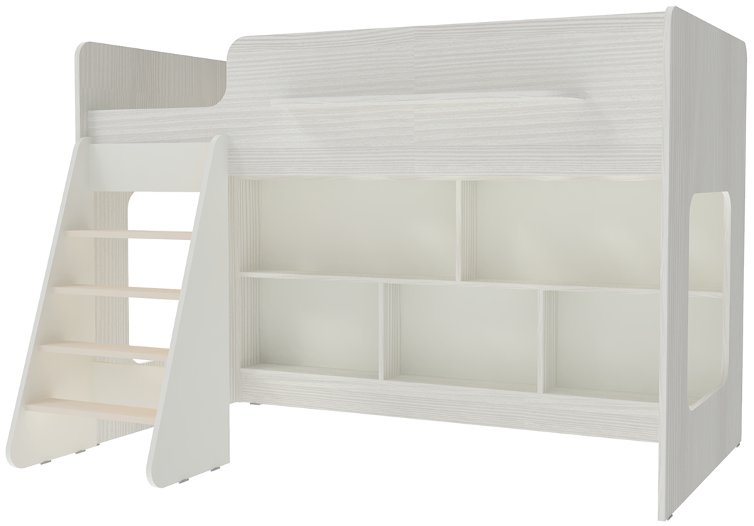 Кровать Л-22.1 Белый Белое Дерево