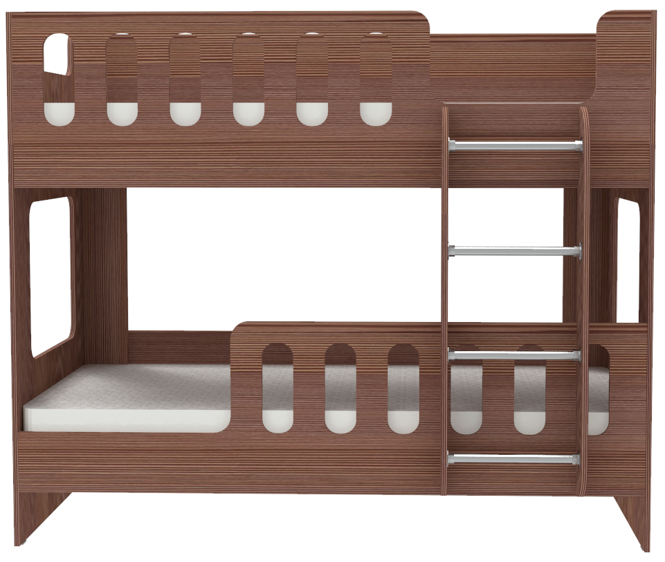 Двухъярусная кровать ДС-20 Бодего Темный 80x180