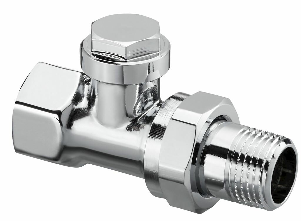 Oventrop Вентиль на обратную подводку "Combi C" прямой, хромированный 1/2 art 1165554