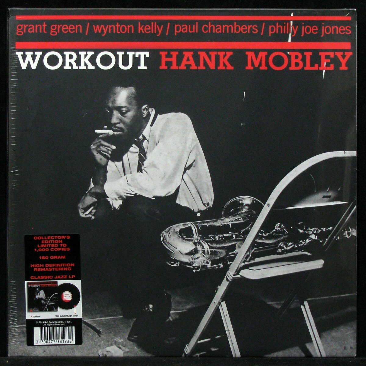 Виниловая пластинка Rat Pack Records Hank Mobley – Workout (моно)