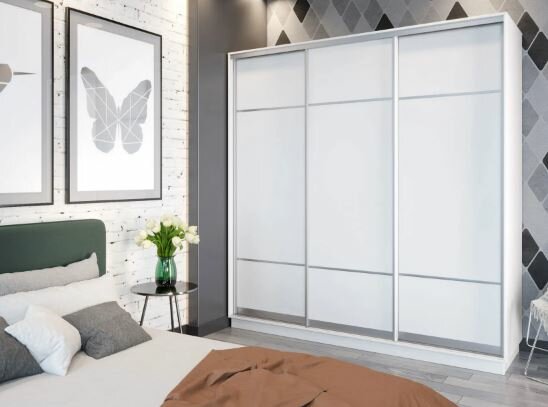 Шкаф купе, для одежды Фортуна 3, МФ-Купе, 200х45х240, цвет белый