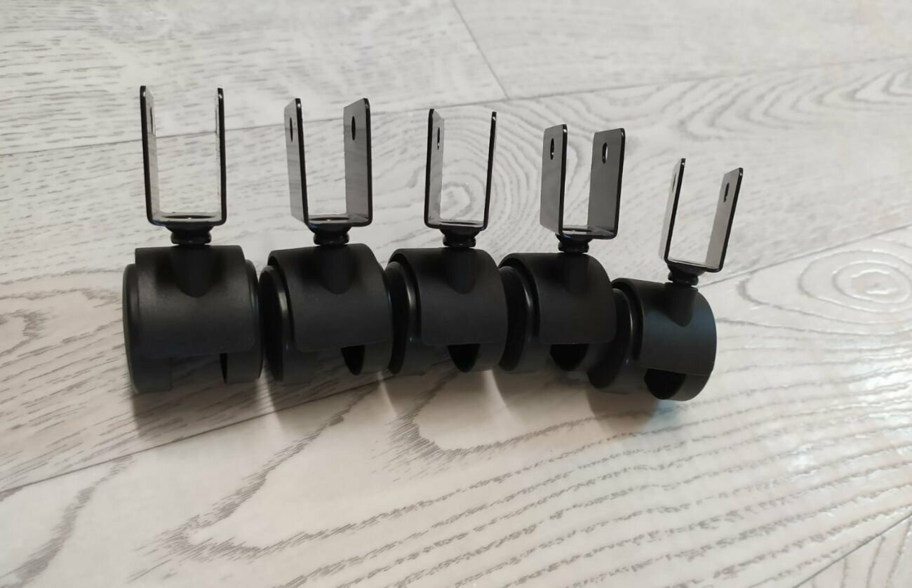 Колеса для ширмы черные. 5 штук. Комплект колес для ширмы из 4 створок