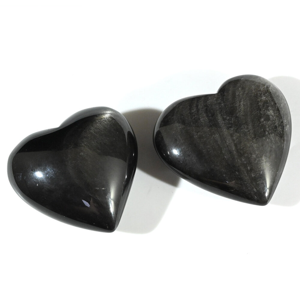 Сердце из обсидиана радужного 53*48*32мм, 90-99г .