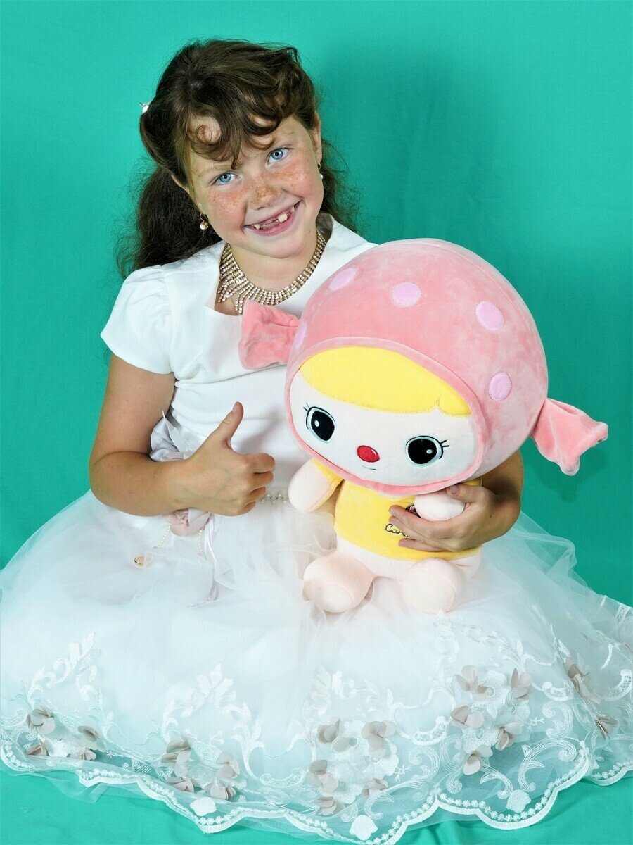 Мягкая игрушка акимбо КИТ Девочка-Конфетка 38 см.