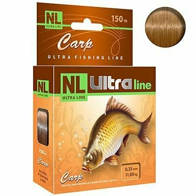 Монофильная леска для рыбалки AQUA NL ULTRA CARP (Карп) 150m 0,35mm ( 1 штука )