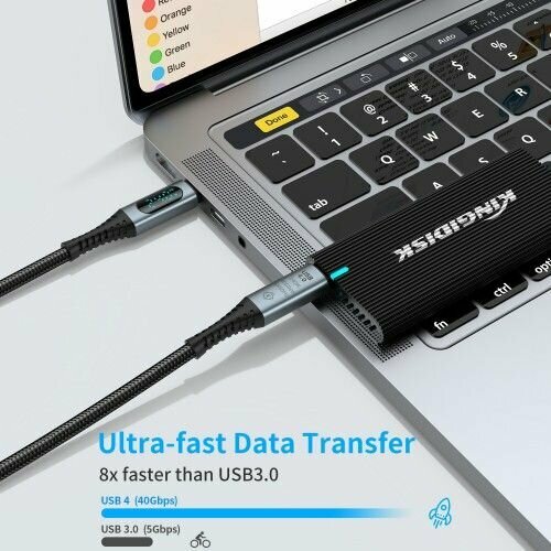 Кабель KS-is "Ultimate HD", Thunderbolt 3/USB4, скорость до 40 Гбит/c, длина 1.2 м — фото 1