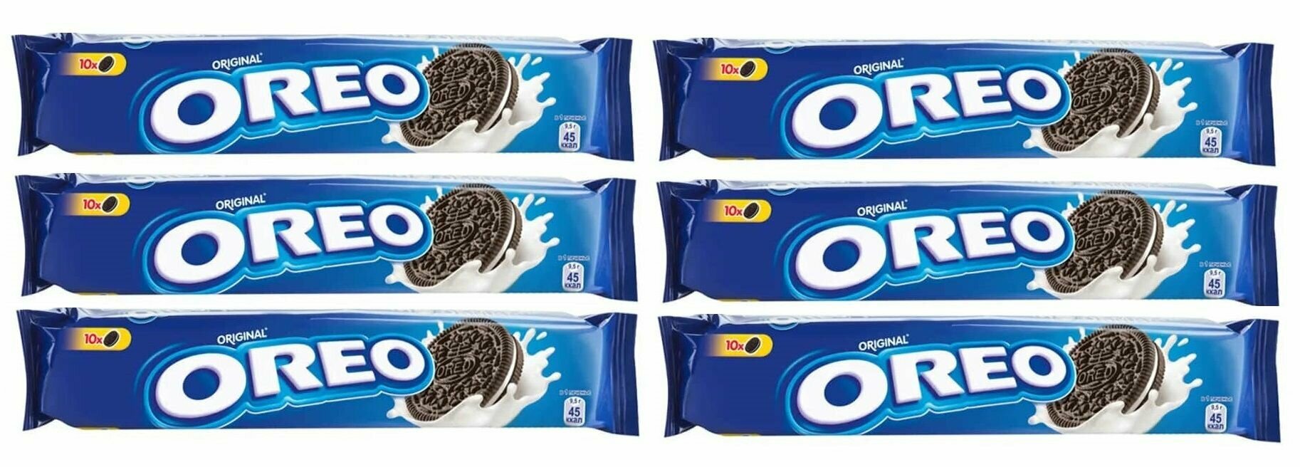 Печенье Oreo с какао и начинкой с ванильным вкусом 95г 6 шт