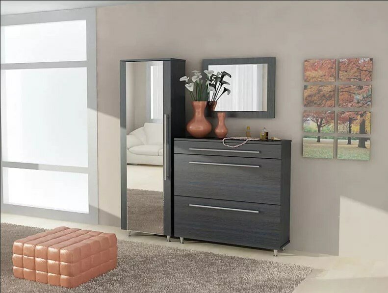 Прихожая Токио - 2, МФ-Купе, размер 155х30х190 см, цвет венге