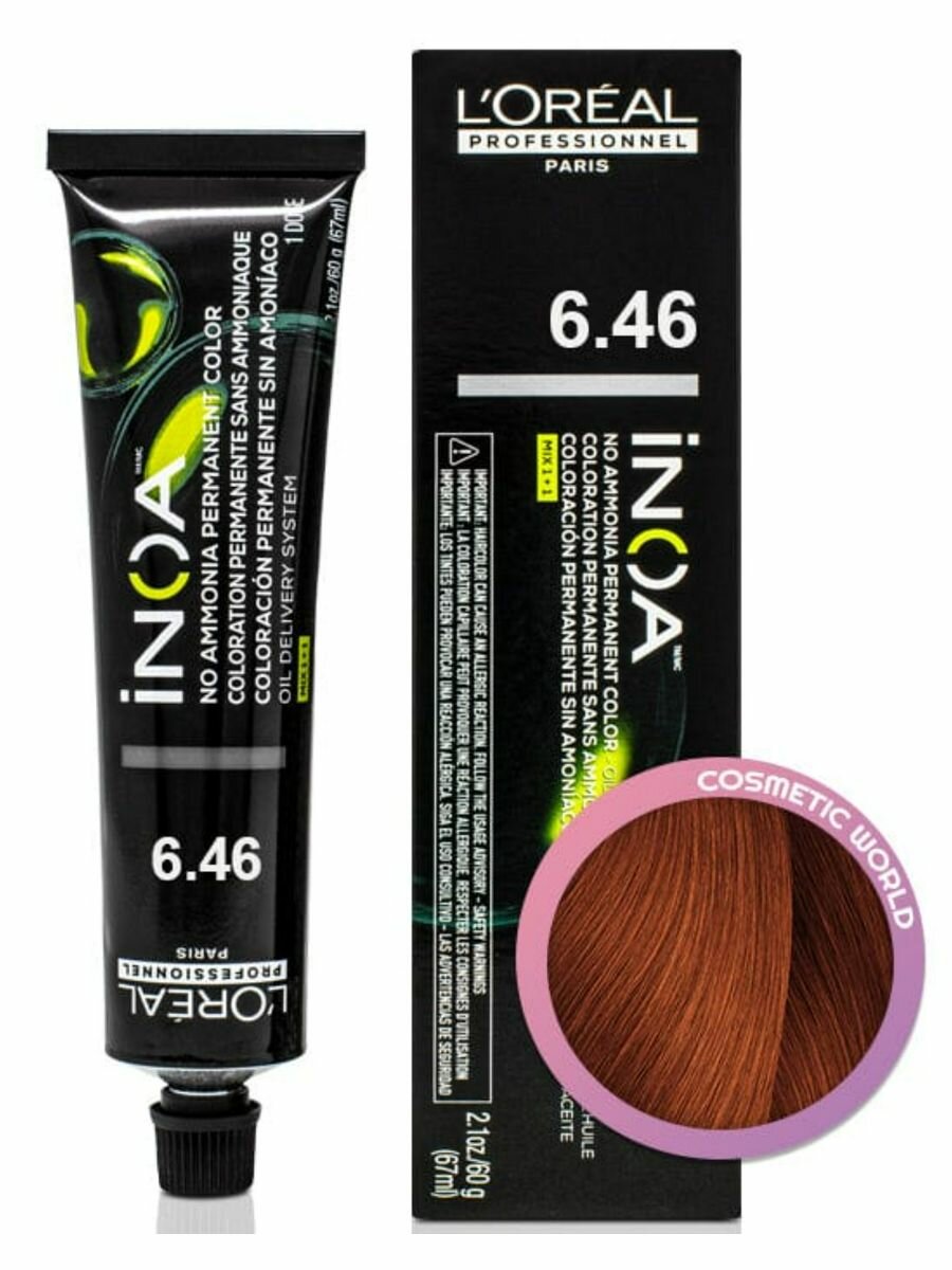 Loreal INOA 6.46 - Краска Иноа 60 мл