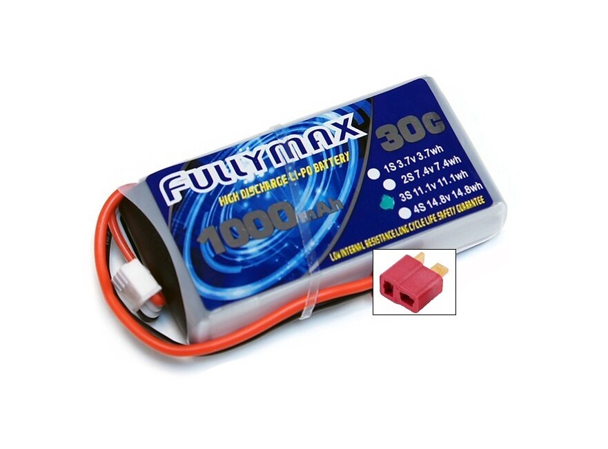 Литий-полимерный аккумулятор Fullymax FB1000HP-3S 11.1V 1000 мАч 30C