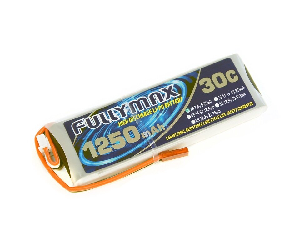 LiPo аккумулятор Fullymax 7.4V 1250мАч 30C FB1250HP-2S