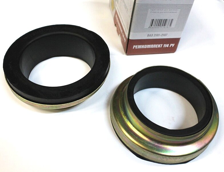 Подушка пружины ВАЗ 2101 передней рем/к т (2подушки , 2чашки) (ОАО БРТ)