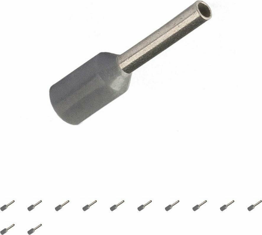 Наконечник-гильза КВТ НШВИ 0.75 мм2 медный луженый (100 шт.) (комплект из 12 уп)