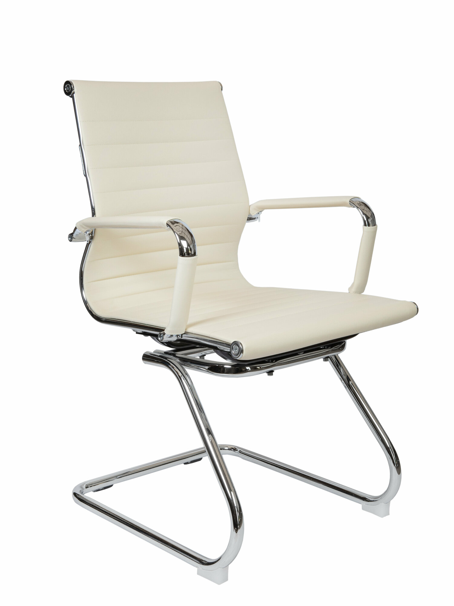 Кресло офисное Norden Техно CF Хром/слоновая кость экокожа Размеры: Высота 910мм Глубина 500мм Ширина 480мм