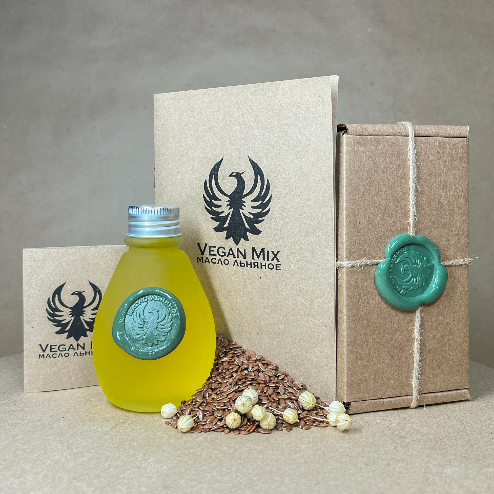 Масло льняное сыродавленное Vegan Mix 30 мл