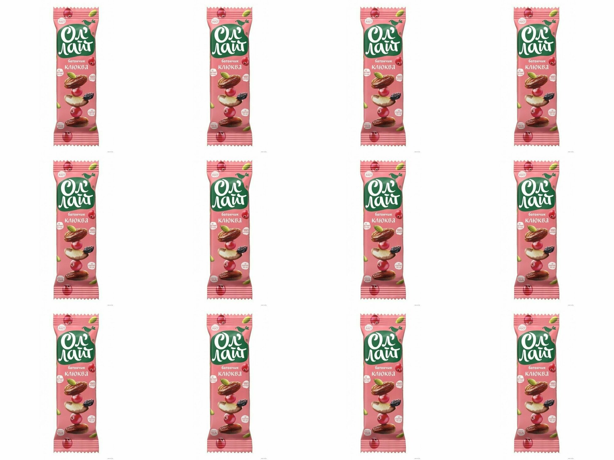 Ол'Лайт батончик клюквенный 30г, 12шт.