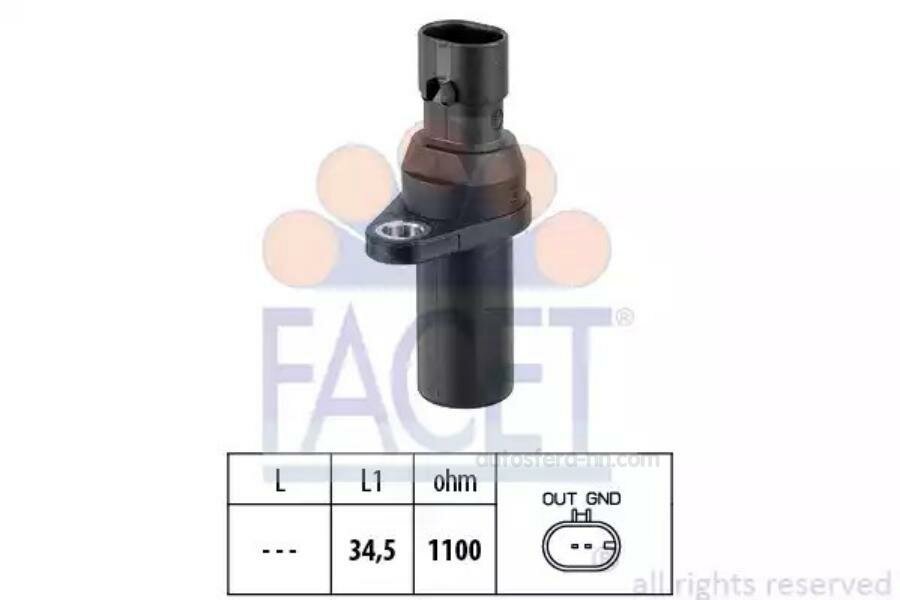 FACET 90378 Датчик положения вала ALFA ROMEO MITO 1.4