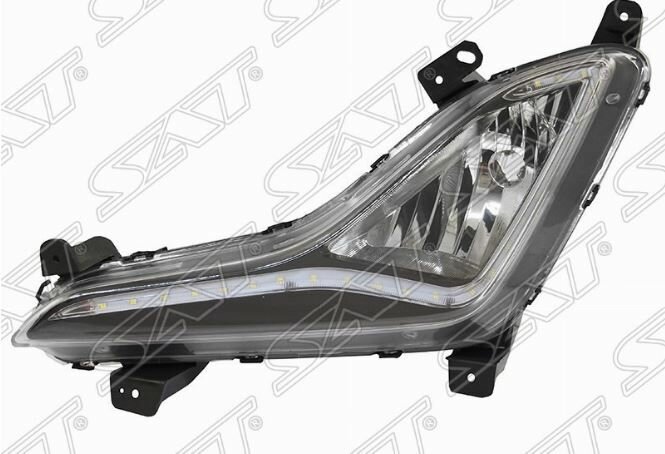 Фара противотуманная SAT, для Hyundai Elantra, передняя левая, LED, галогеновые лампы