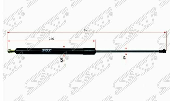 Амортизатор крышки багажника FORD ESCAPE 00-06/MAZDA TRIBUTE 00-07