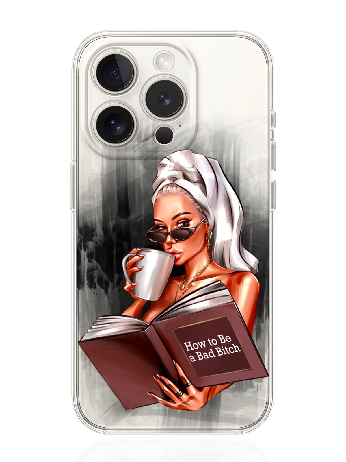 Чехол для смартфона iPhone 15 Pro прозрачный силиконовый Чехол MustHaveCase для How to be прозрачный силиконовый