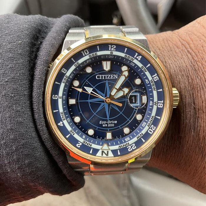 Наручные часы CITIZEN Eco-Drive, синий — фото 1