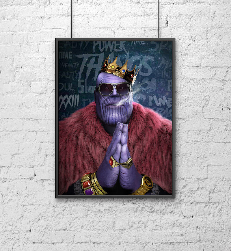 Постер для интерьера на стену (30х40 см). Танос (Thanos)
