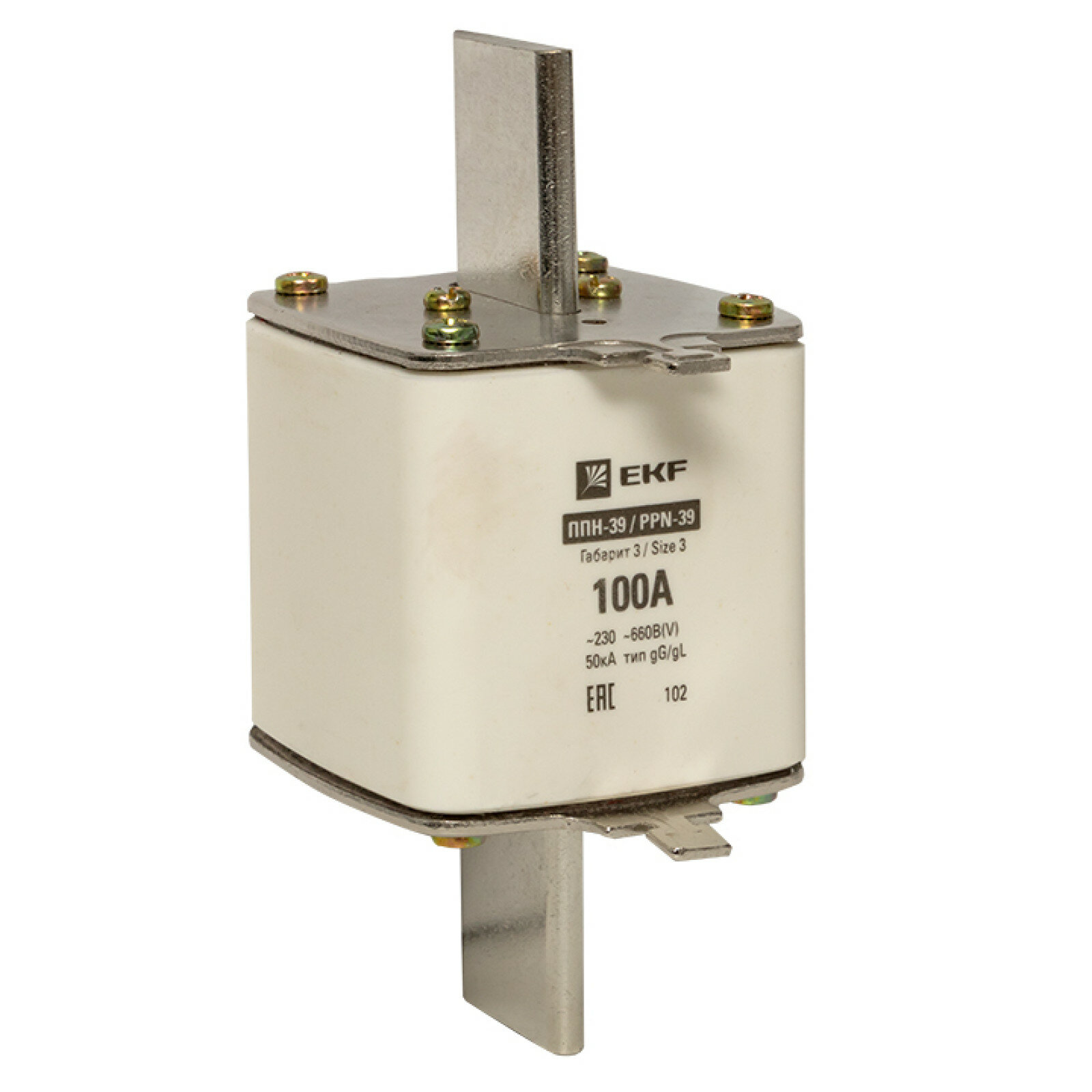 Плавкая вставка ППН-39 630-100А габарит 3 EKF
