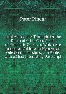 Характеристики модели Lord Auckland'S Triumph: Or the Death of Crim ...