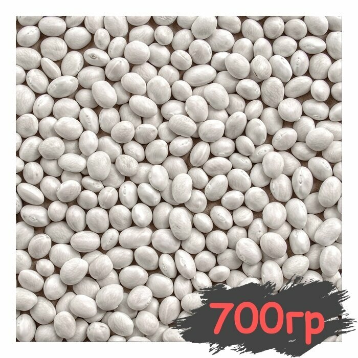 Фасоль Белая сахарная 700 гр, Фасоль белая, Фасоль очищенная натуральная, Вегетарианский продукт, Vegan