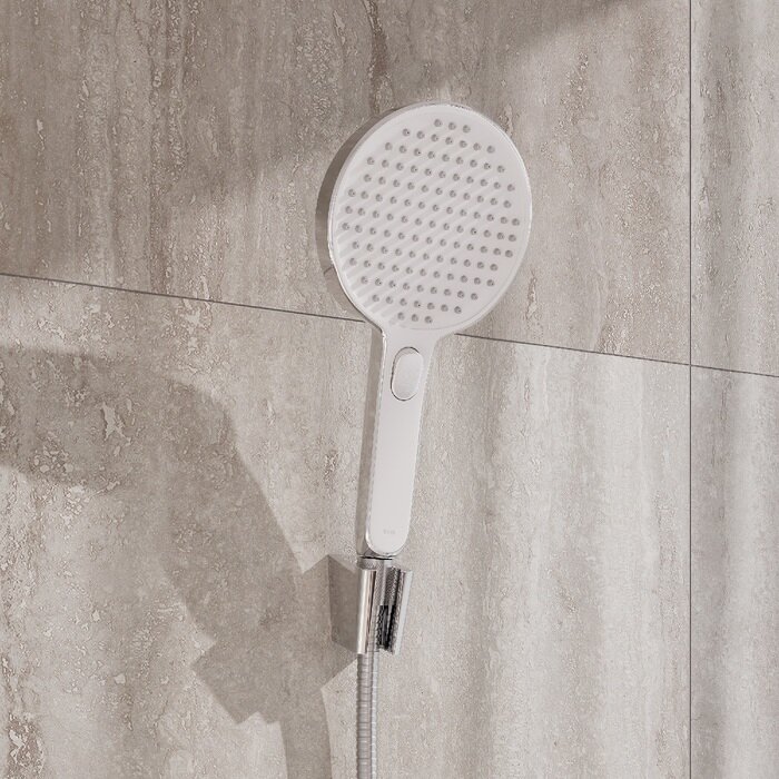 Лейка для душа IDDIS Esper ESP3FCRi18 круглая хром с белым 3 режима