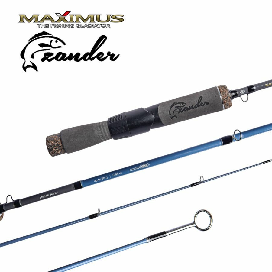 Удочка для зимней рыбалки Maximus Long Hand Zander 382H 95 см тест до 50 гр на судака, щуку, окуня